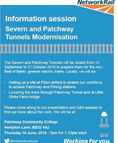 Information session on Patchway tunnel modernisation work - Patchway ...